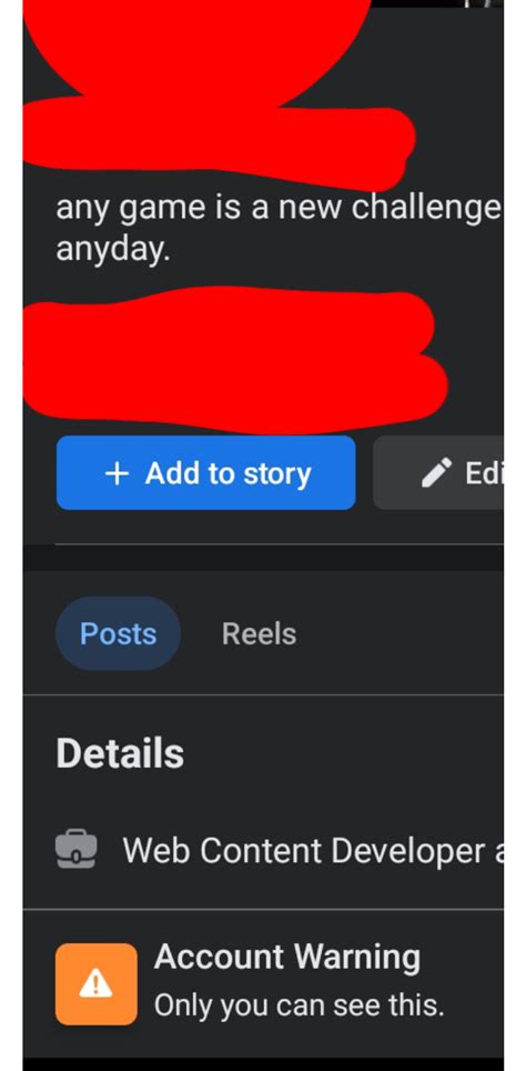 Question About Account Warning Notifications Rfacebook