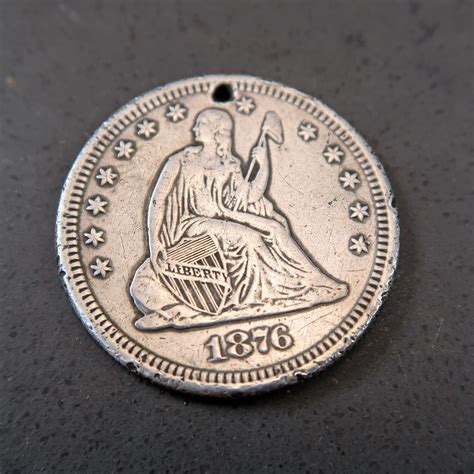 Antique Love Token Mp To Bf Monogram Initials Us Seated Liberty Half