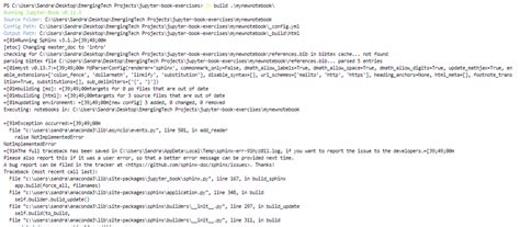 Jupyter Book Build Error On Windows · Issue 1508 · Jupyter Bookjupyter Book · Github