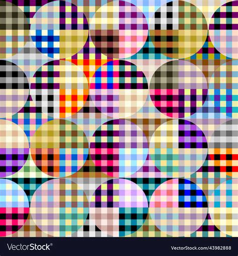 Geometric Abstract Pattern Intersection Style Vector Image