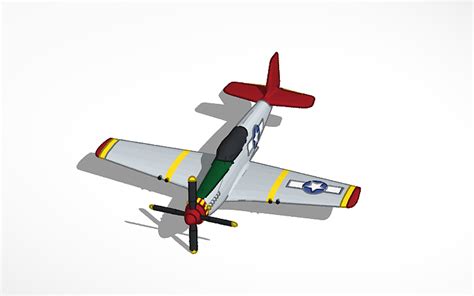 3d Design P 51c Mustang Tinkercad
