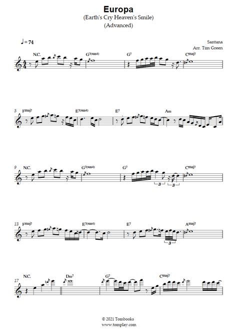 Download Carlos Santana Digital Sheet Music And Tabs
