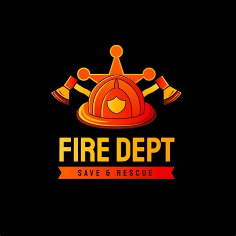 Premium Vector Gradient Firefighter Logo Design