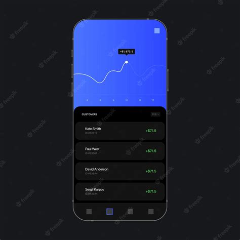 Premium Vector Graph Line Ui Screen Concept Statistic Growing Chart Analytics App Vector