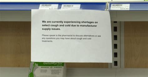 Cold And Flu Medicine Shortage Still A Cause For Concern In Kingston Ont Kingston