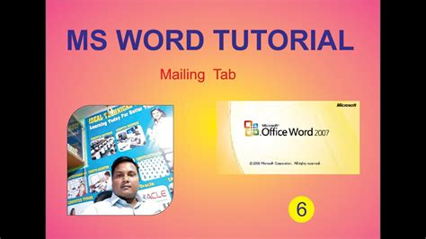 Mailing Tab In Ms Word Step By Step Mailing Tab In Hindi Youtube