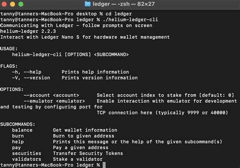 Helium Ledger CLI MNTD