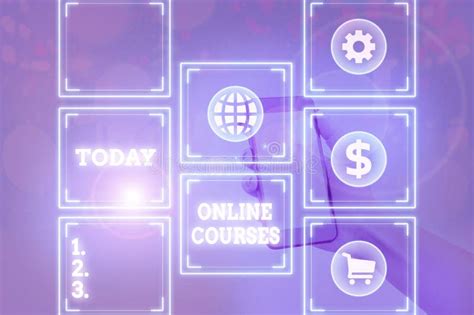 Writing Note Showing Online Courses Business Photo Showcasing Courses Deliver A Series Of
