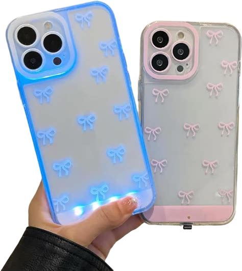 Vibrant Led Bowknot Phone Case Built In Led Colorful
