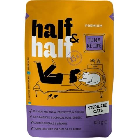 ᐉ ВЛАЖНЫЙ КОРМ ДЛЯ КОШЕК Half&Half – купить влажный корм для кошек Half ...