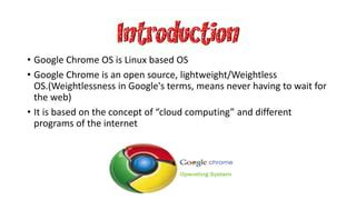 Google Chrome Operating System PPT