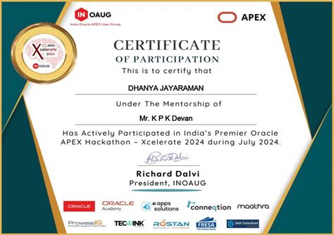 Dhanya Jayaraman On Linkedin 🚀 Exciting Journey At Oracle Apex Hackathon 2024 🚀 Were Thrilled To…