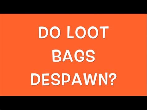 Do Loot Bags Despawn YouTube