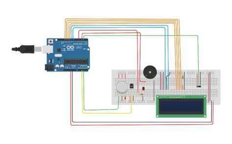 Circuit Design Gas Leakage Detector Tinkercad