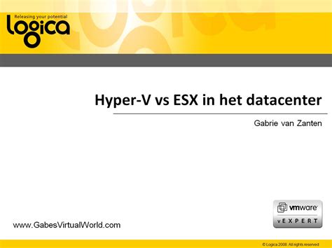Ms Hyper V Vs Vmware Esx In Het Datacenter Gabes Virtual World