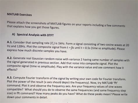 Solved Matlab Exercises Please Attach The Screenshots Of