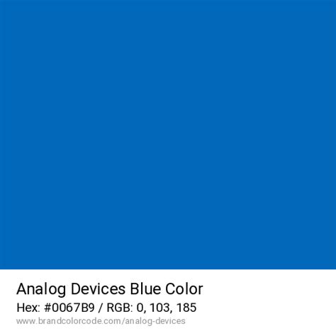 Analog Devices Brand Color Codes
