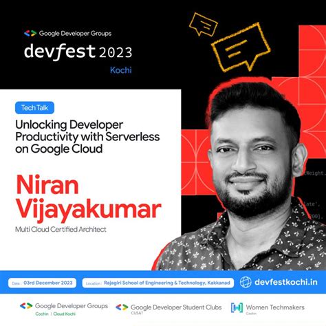 niran vijayakumar s talk on serverless at devfest 23 gdg cochin posted on the topic linkedin