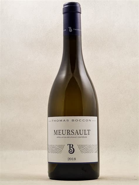 Thomas Boccon Meursault 2018 Prestige Cellar