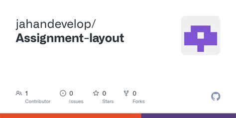 GitHub Jahandevelop Assignment Layout