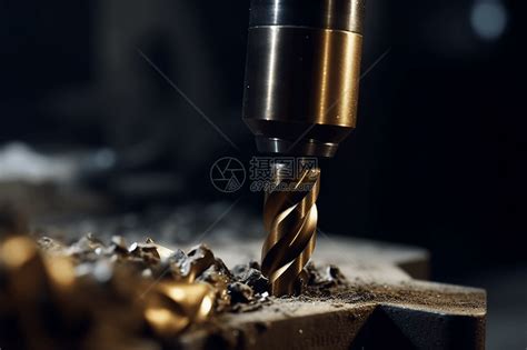 钻头钻入金属高清图片下载 正版图片600042329 摄图网