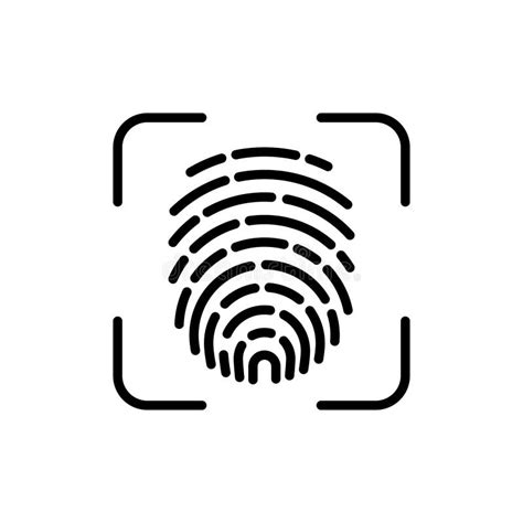 Fingerprint Icon Stock Vector Illustration Of Unique 330249247