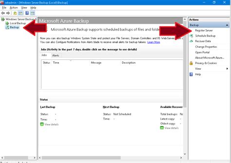 Wse 2016 Azure Backup Configuration Did Not Succeed Microsoft Qanda