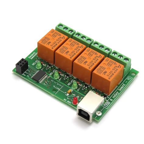 Usb Controlled Relay Circuit Relay Module 4 Channel USB To CH340