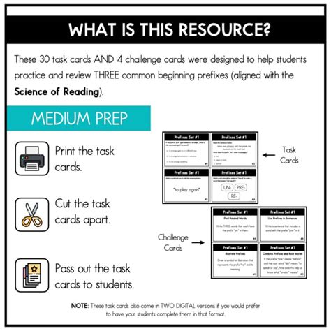 Prefixes Task Cards Set 1 By Teaching To Engage Tpt