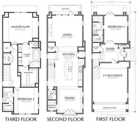 Townhome Floor Plans 3 Bedroom Apartment Plan Examples