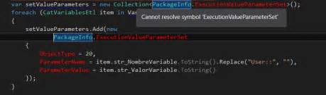 Sql Server Ssis The Variable Cannot Be Found Stack Overflow