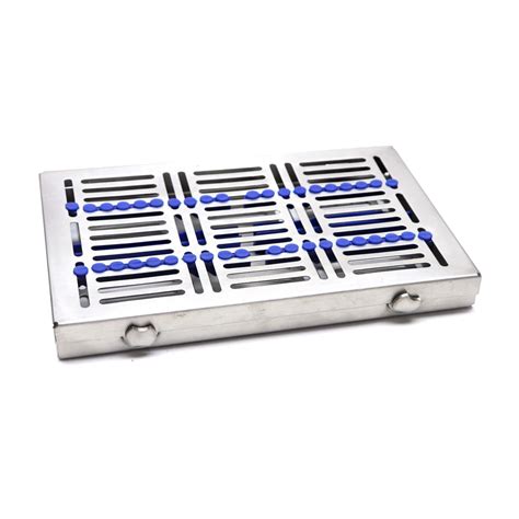 Autoclave Or Sterilizing 8 10 Elevators Cassette Rack Stainless Steel 29x18x3 Cm Zikimed