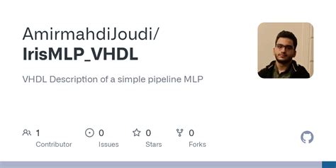 Github Amirmahdijoudi Irismlp Vhdl Vhdl Description Of A Simple Pipeline Mlp