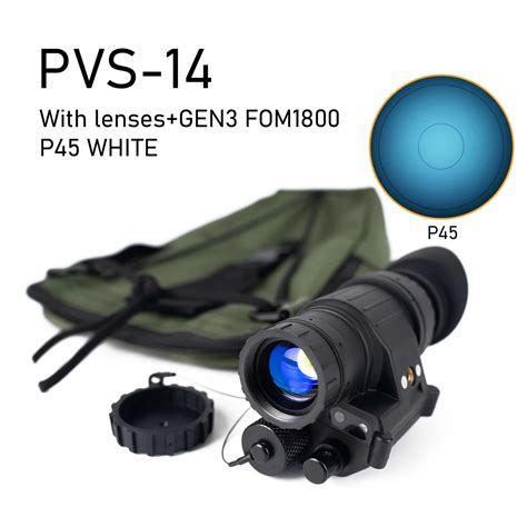 Argus Pvs 14 Night Vision Monocular Nnvt Gen3 Fom1800 White Phosphor