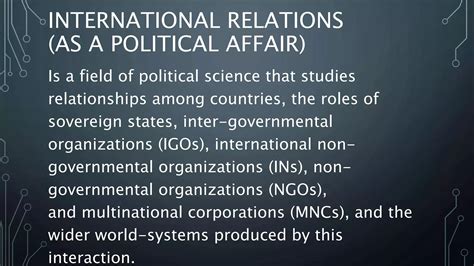 International Political Relations Pptx
