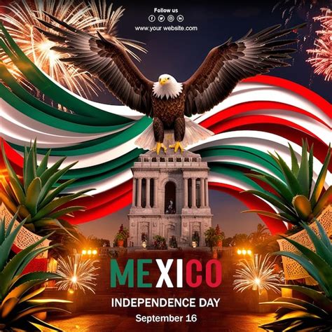 Premium Psd Psd Happy Mexico Independence Day Social Media Poster