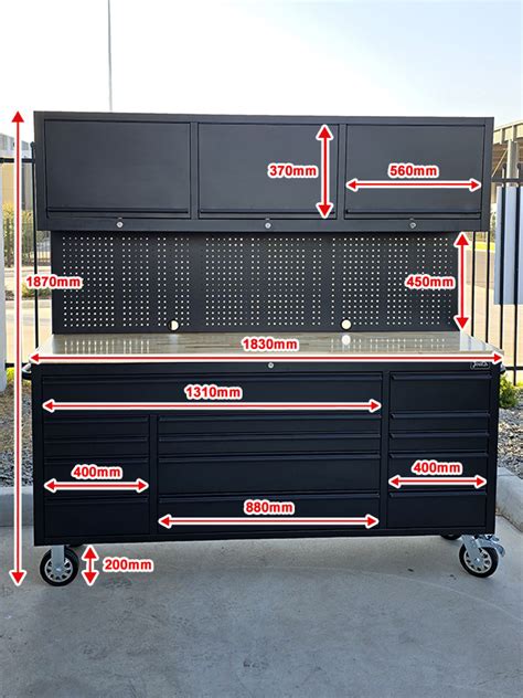 72 Black Mobile Toolbox Workstation Joels Garage Gear