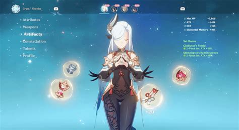 Shenhe Build Guide Weapons Artifacts Talents And Team Setup