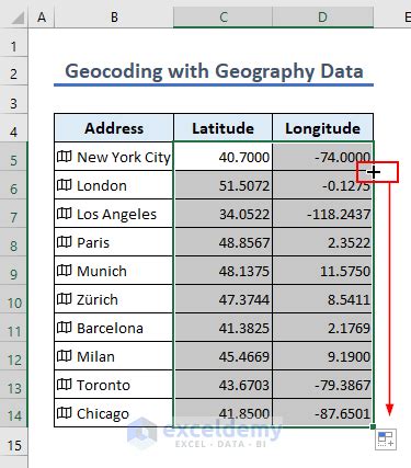 How To Use Geocoding In Excel 2 Examples ExcelDemy