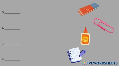 7844579 Classroom Objects Irini Liveworksheets