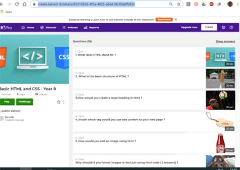 Year 8 Html And Css Revision Teaching Resources