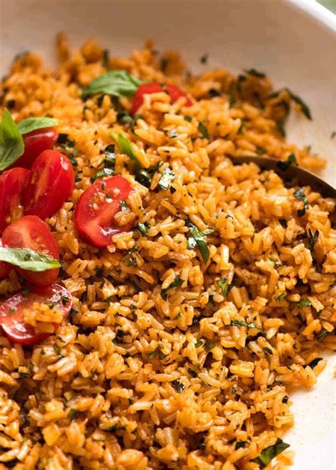 Tomato Basil Rice Recipetin Eats