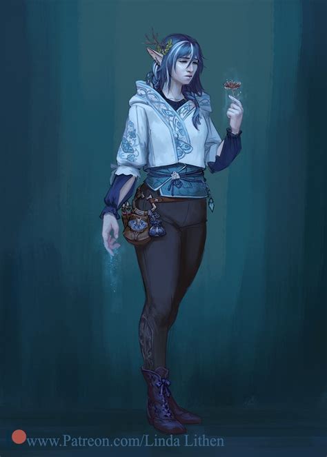 Linda Lithén On Twitter Dungeons And Dragons Characters Moon Elf