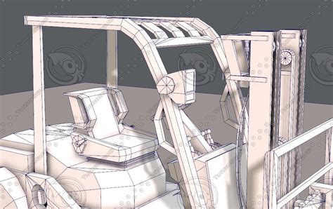 지게차 만화 3d 모델 20 Max Dae 3ds Ma Obj Fbx Unknown Free3d