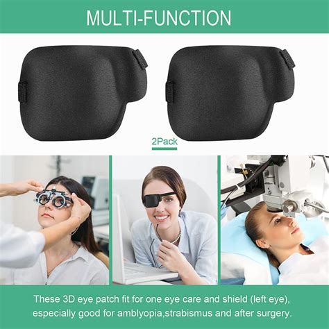 Amzvio 2 Parches Oculares Para Adultos Parche Ocular 3d Médico Parche