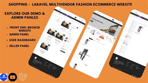 Shopping Laravel Multivendor Fashion Ecommerce Website Youtube