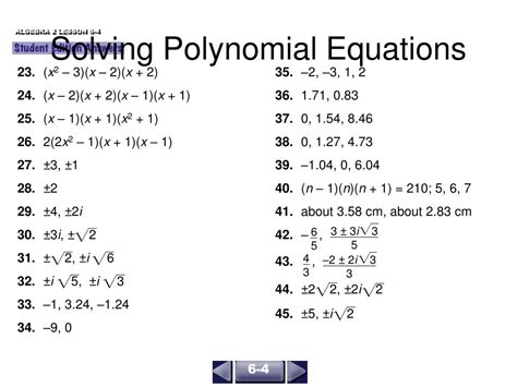 Ppt Solving Polynomial Equations Powerpoint Presentation Free