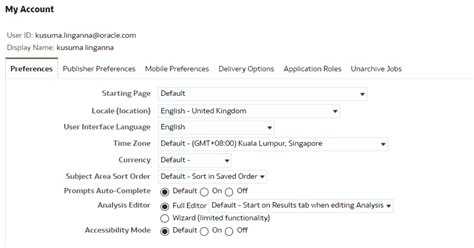How To Set Default Locale Settings In Oac To All Users — Oracle Analytics