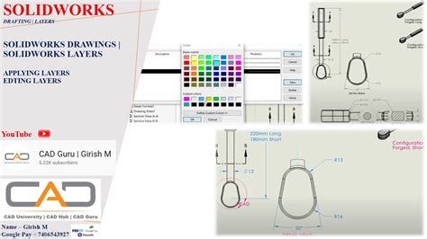 SolidWorks Tutorial Parts Drawings Layers YouTube
