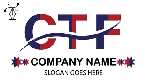 Premium Vector CTF Letter Logo
